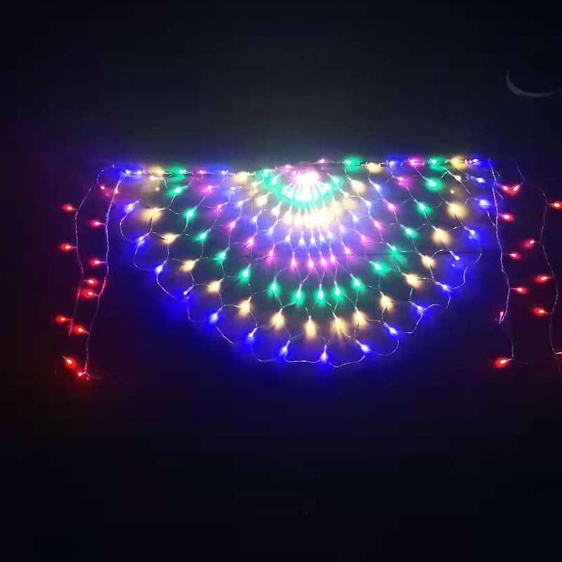 Diwali Curtain Net Light Deepavali Peacock Open Screen 3 Meters 420 LED ...