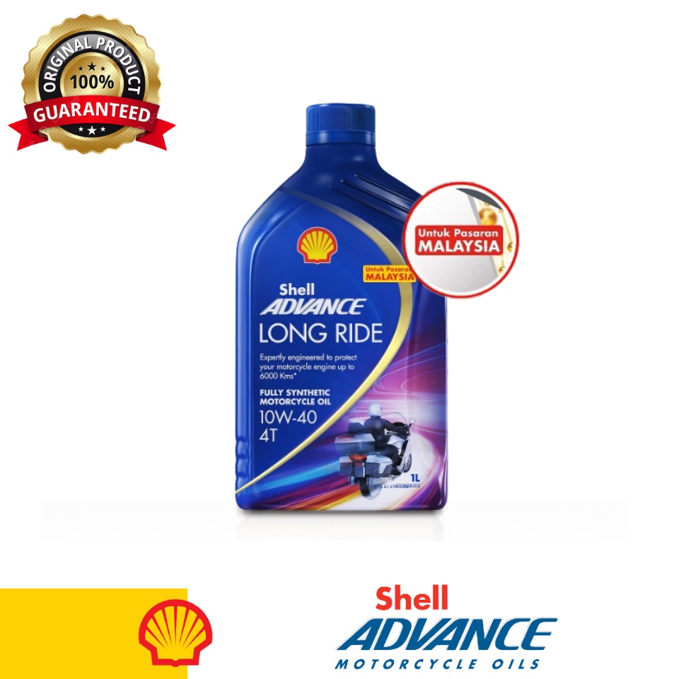 Original (Pasaran Malaysia) 550055817 Shell Advance 10W-40 ENGINE OIL ...