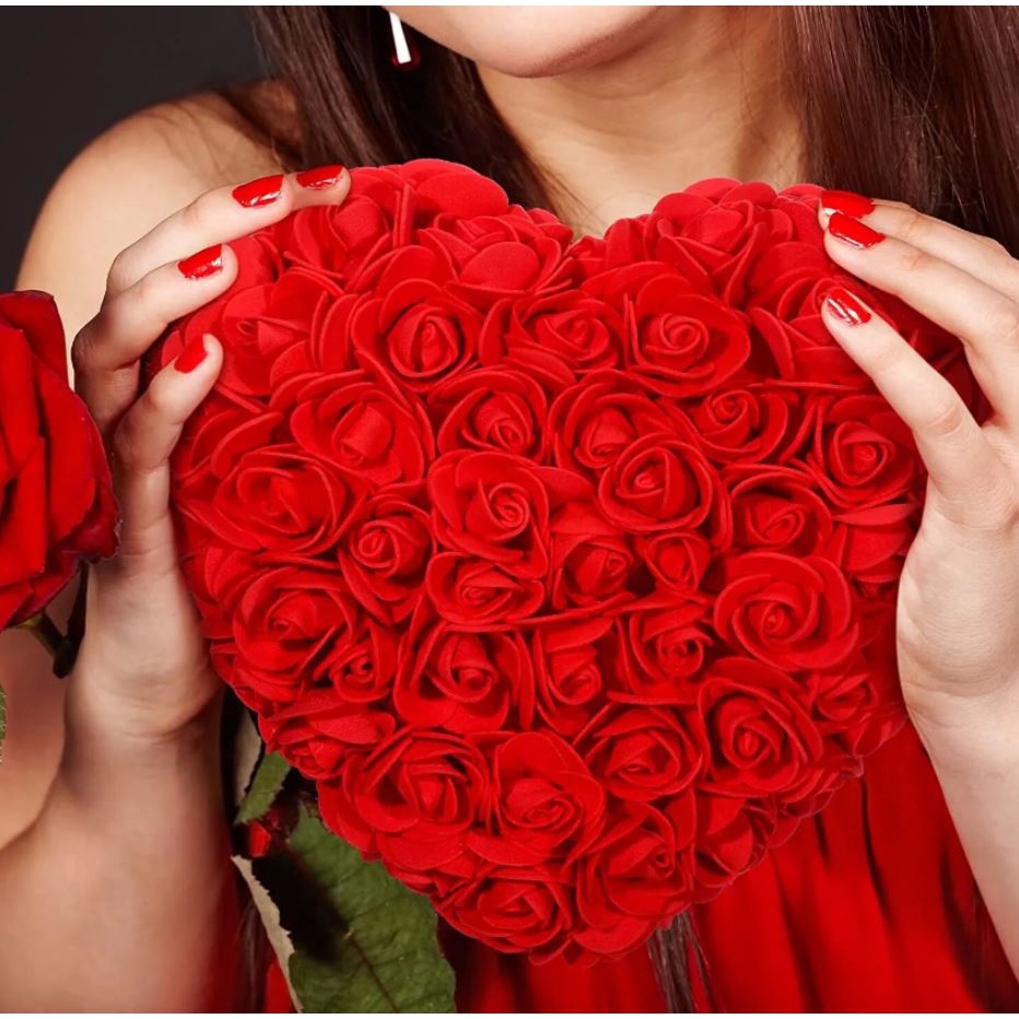 1pc Large Polystyrene Styrofoam Foam Heart-shaped Craft For Christmas ...