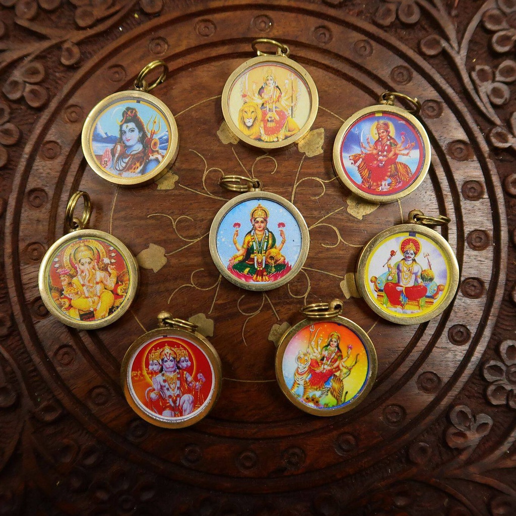 Mix Gods Brass Locket with Yantra - Various Designs | Indian God Locket ...