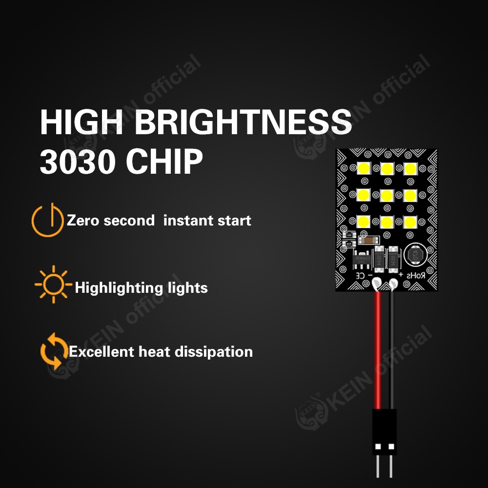 KEIN DC12V-24V Car Ceiling Lamp T10 W5W Led C5W 31MM Festoon BA9S T4W 28MM 36MM 39MM 41MM ...