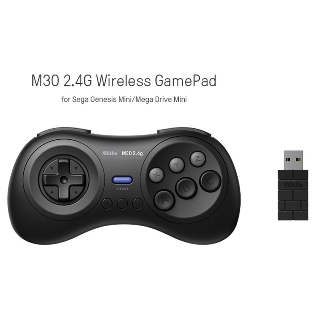 8BitDo M30 Mini 2.4G Wireless Gamepad Rechargable Cotroller For Sega ...