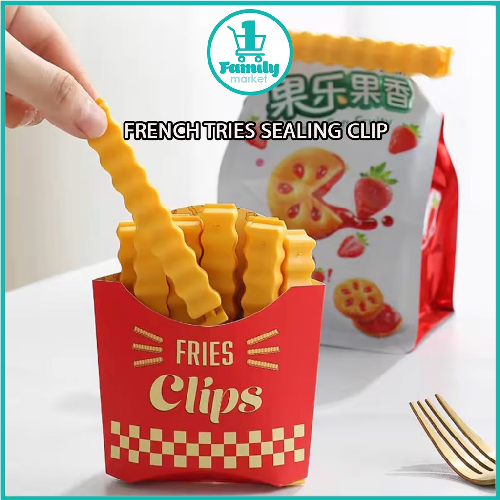 2023 French Fries Sealing Clip Plastic Bag Clip Food Bag Clip Keep ...