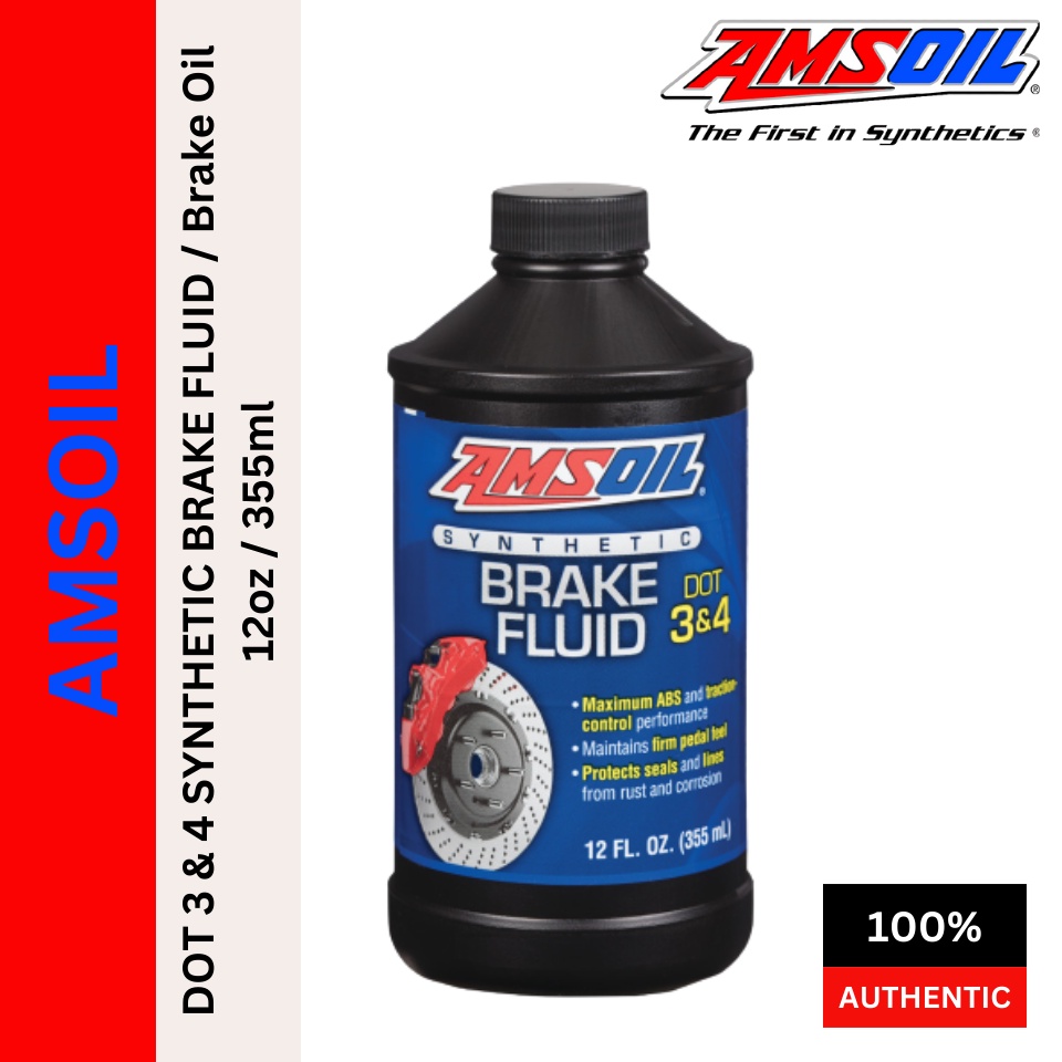 AS-6-BFLVCN (𝐌𝐀𝐃𝐄 𝐈𝐍 𝐔𝐒𝐀) AMSOIL DOT 3 & 4 SYNTHETIC BRAKE FLUID ...
