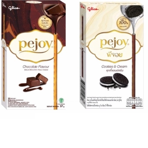 Pejoy GLICO 20gr CHOCOLATE Flavor COOKIES CREAM CHOCOLATE Biscuit Stick ...