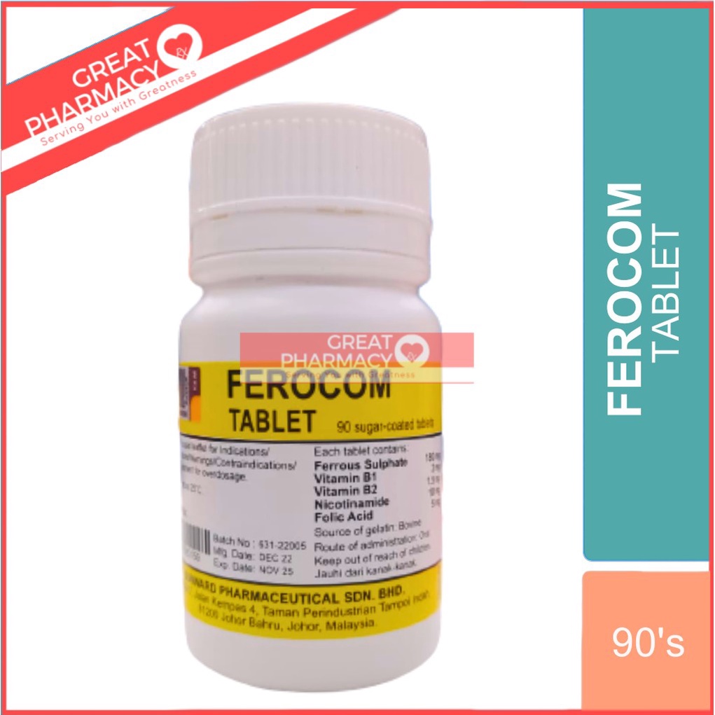 Sunward Ferocom (90 tablets) | Shopee Malaysia