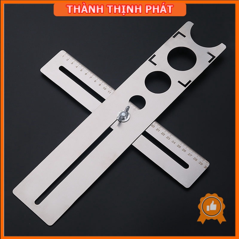 Multi-purpose hole locator for ceramic and glass tiles made of 201 ...