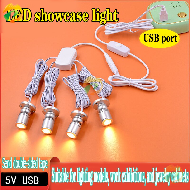 Mini small spotlights 1W hand-made model cabinet display cabinet lights ...
