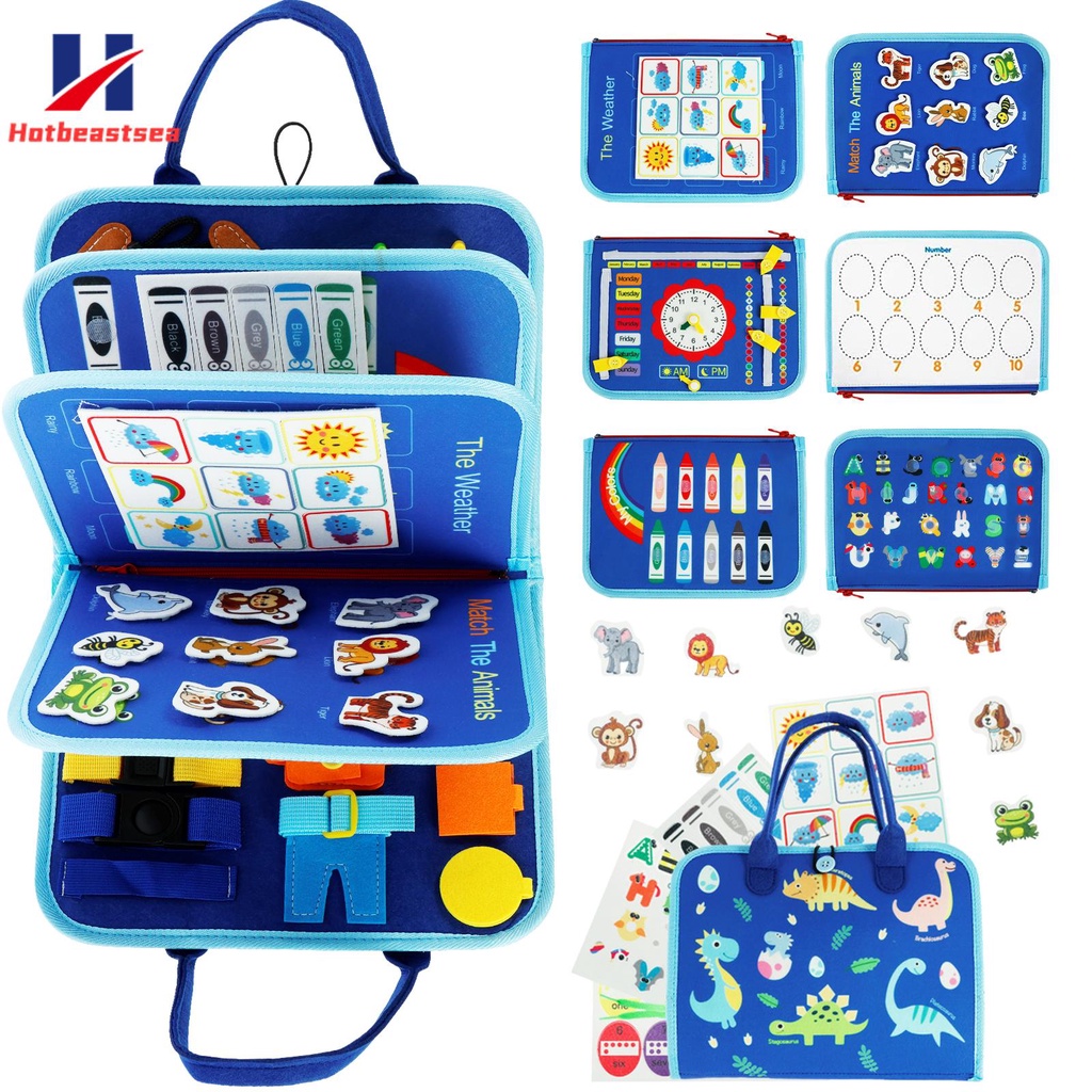 Toddler Busy Board Preschool Educational Busy Board Activity Toy ...