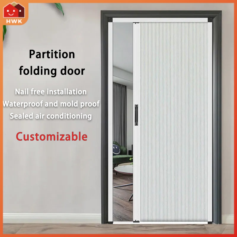 pintu bilik Honeycomb Invisible Folding Sliding Door Kitchen/Bathroom ...
