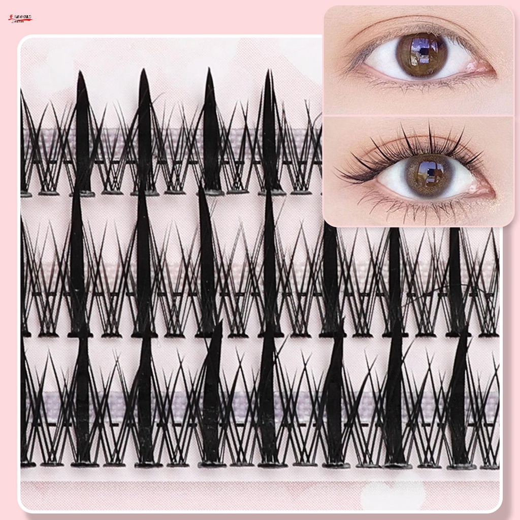 Black False Eyelashes Segmented Lashes Realistic Look Lash Extension ...