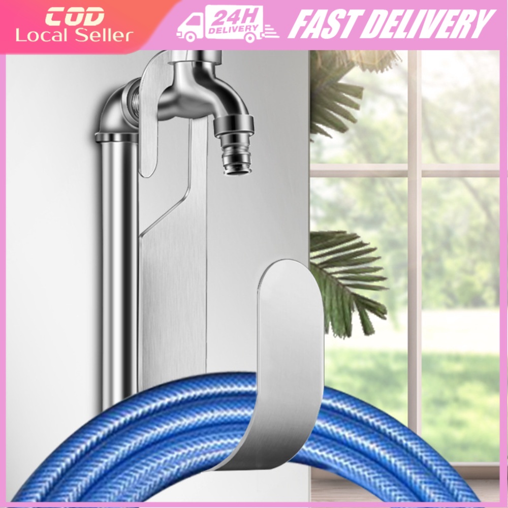 stainless steel water pipe bracket Hose Holder Hook Wall Mount Hose ...