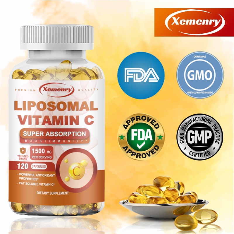 Premium Liposomal Vitamin C - Highly Absorbable Ascorbic Acid to ...
