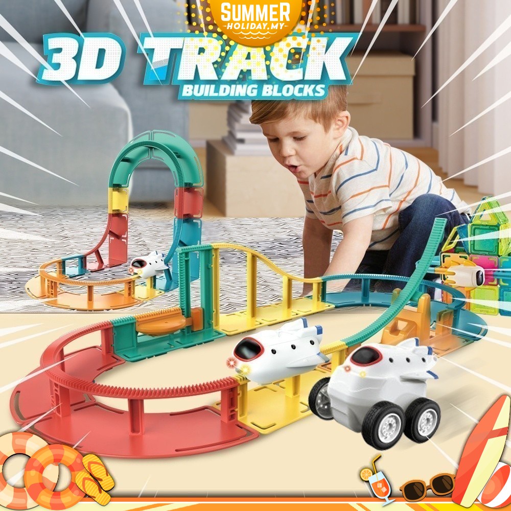 DIY Assembly Railway 3D Track Aeroplane Airplane Plane Educational ...