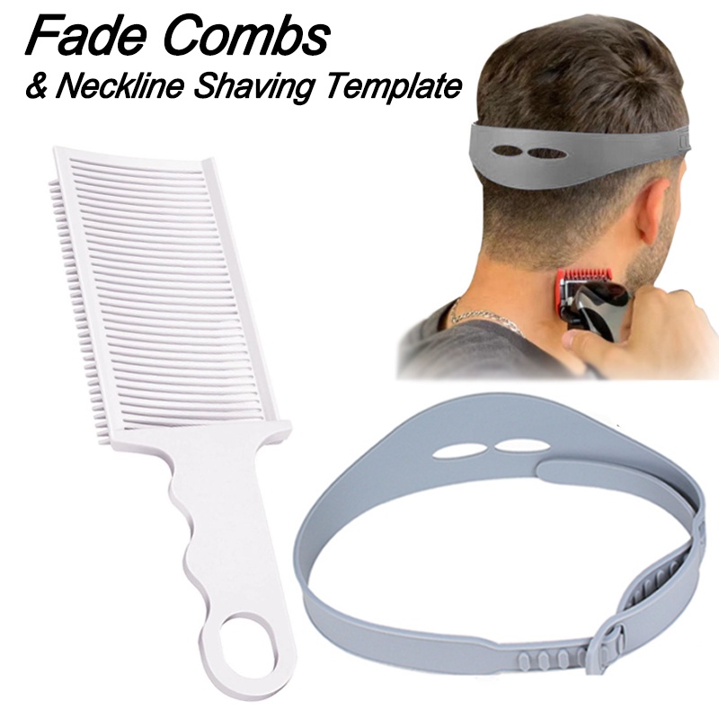 Fade Combs Barber Combs and Neckline Shaving Template Kit | Shopee Malaysia