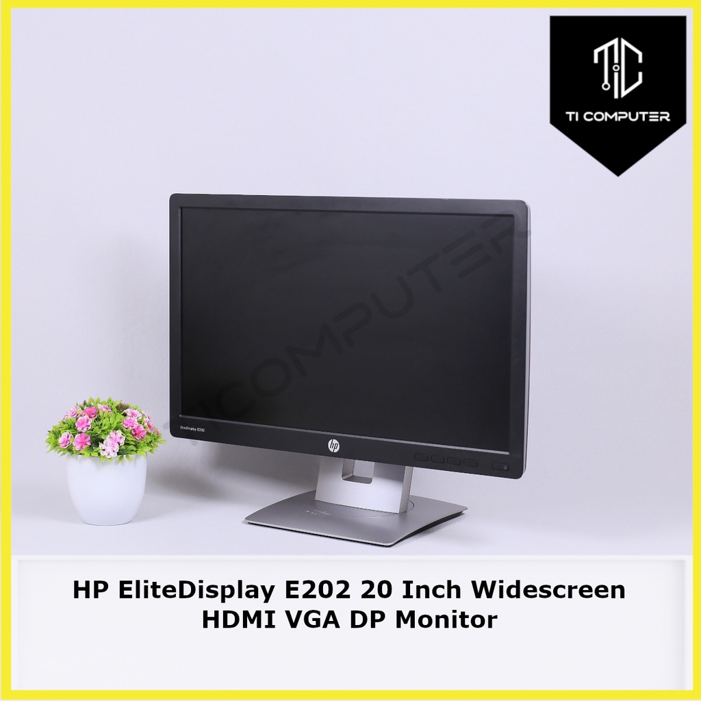 HP EliteDisplay E202 20 Inch Widescreen HDMI VGA DP Refurbished Monitor | Shopee Malaysia
