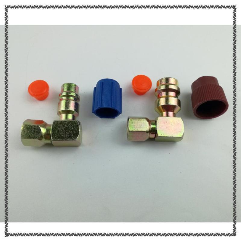 [MCA] A/ Coupler R12 To R134a Adapter 90 degrees Quick Connector ...