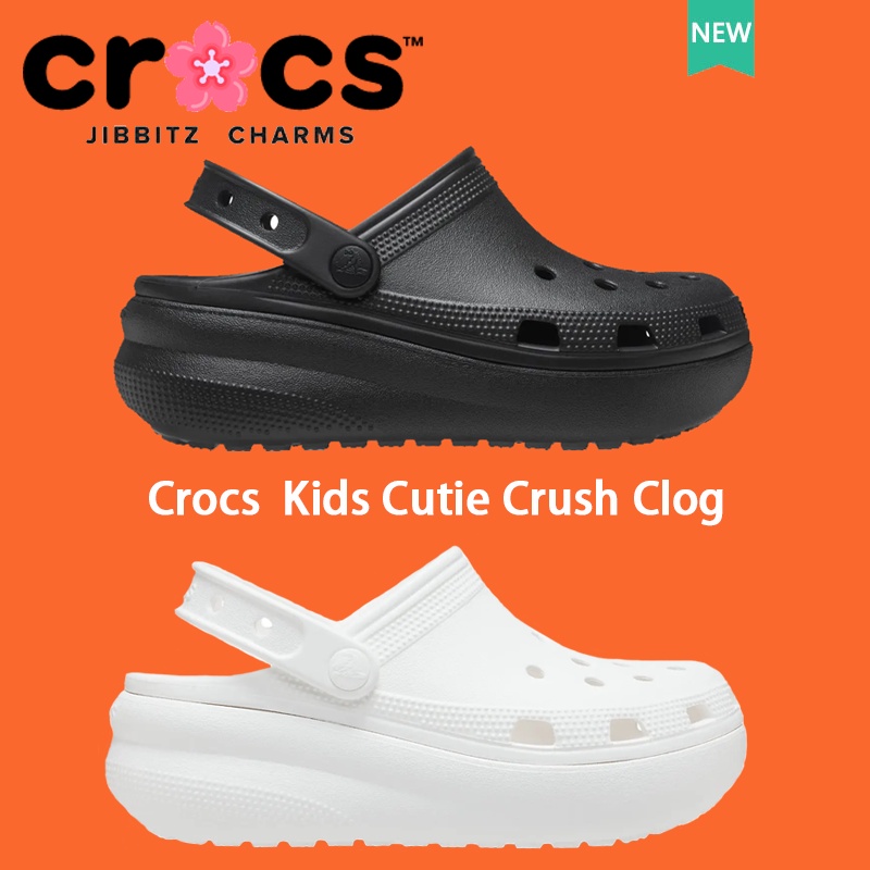 Croc KIDS CUTIE CRUSH CLOG platform shoes#207708 | Shopee Malaysia