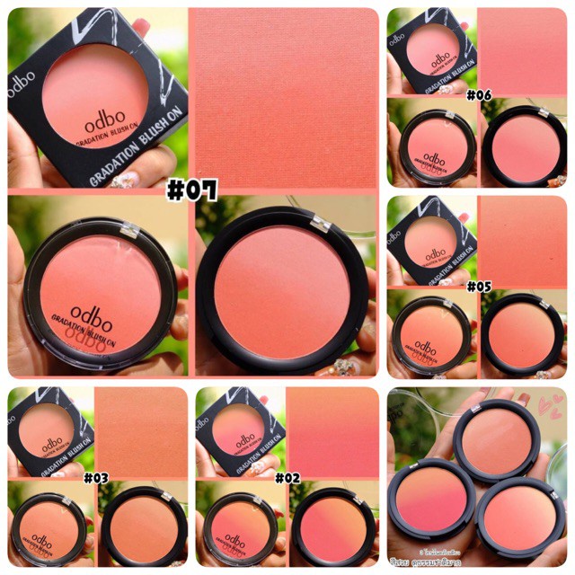 Odbo Cosmetics Gradation Blush 1pcs | Shopee Malaysia