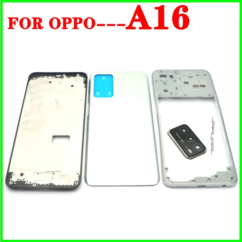 Full Set Back Housing For OPPO A16 CPH2269 Back Battery Glass Cover ...