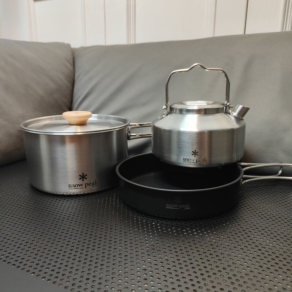 Snow Peak Outdoor Cookware Set Outdoor Cookware Set Field Pot Picnic 3 ...