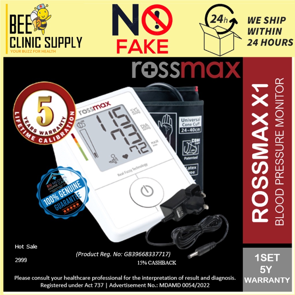 ROSSMAX X1 Z1 AW AV 151Automatic Blood Pressure Monitor (5 Years ...