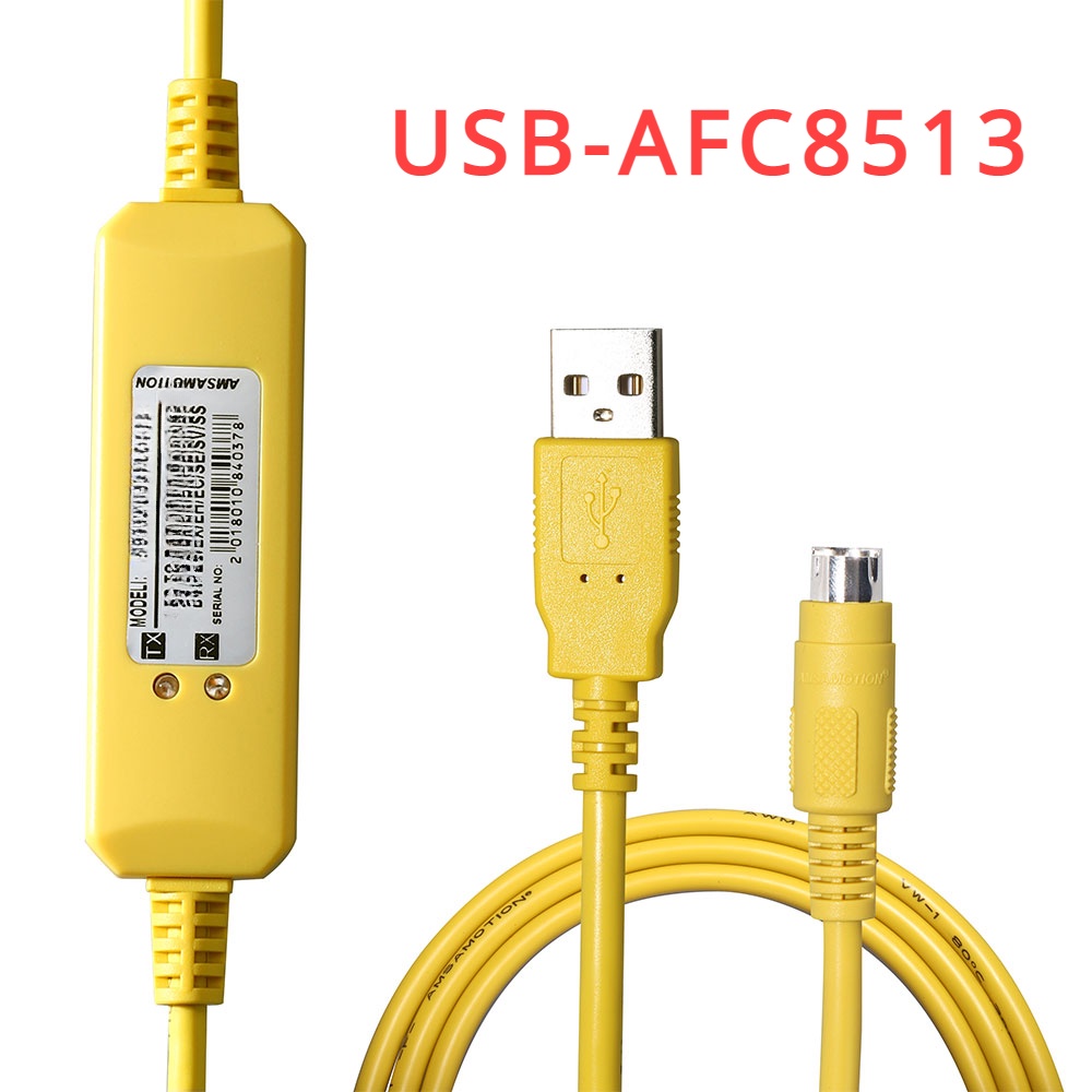 Amsamotion USB-AFC8513 Cable Compatible Panasonic FP0 FP2 FP-X Series PLC Programming Cable ...