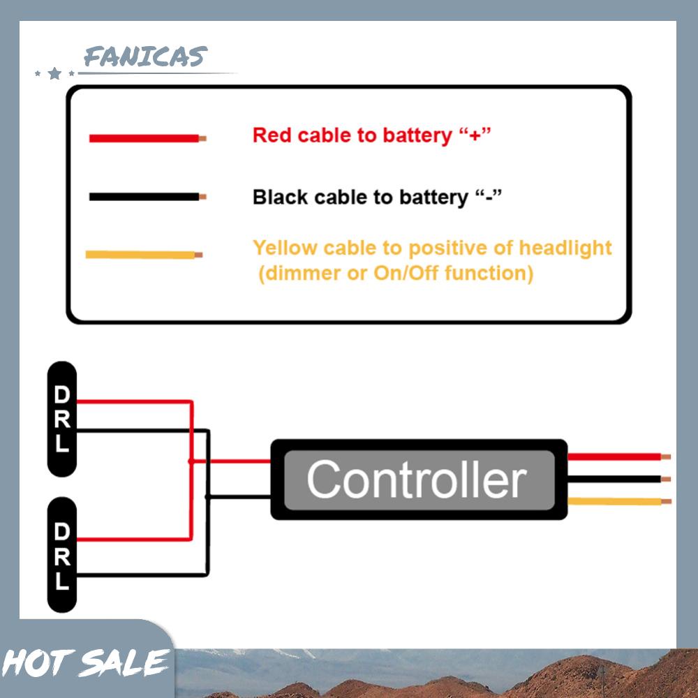 [Fanicas.my] 12V-24V Car LED DRL Controller LED Day Light Controller ...