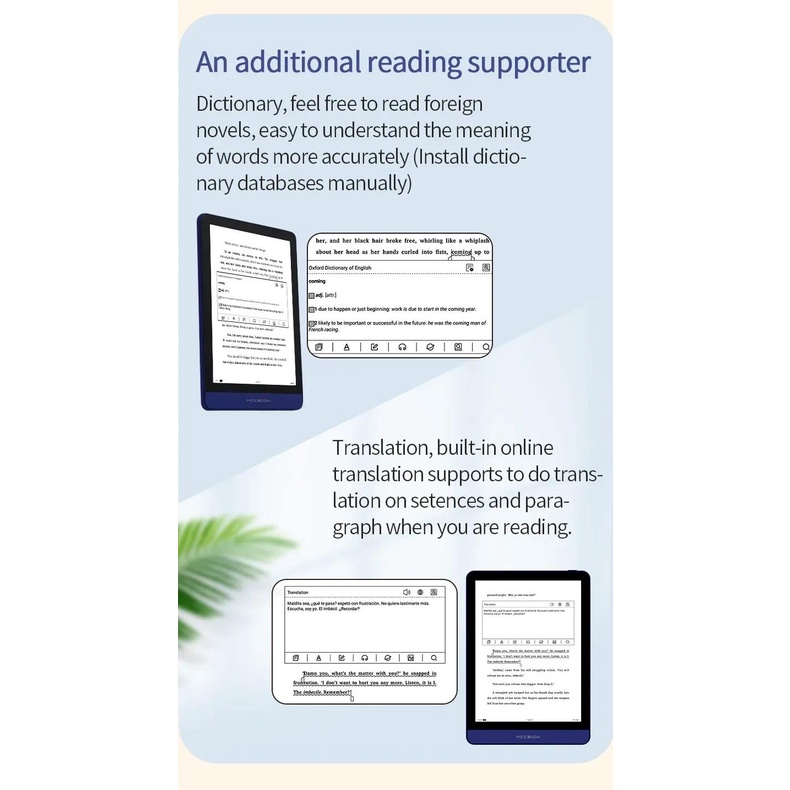 Original Meebook M6 E-book Reader 6 inch E-ink 300PPI Screen Ereader ...