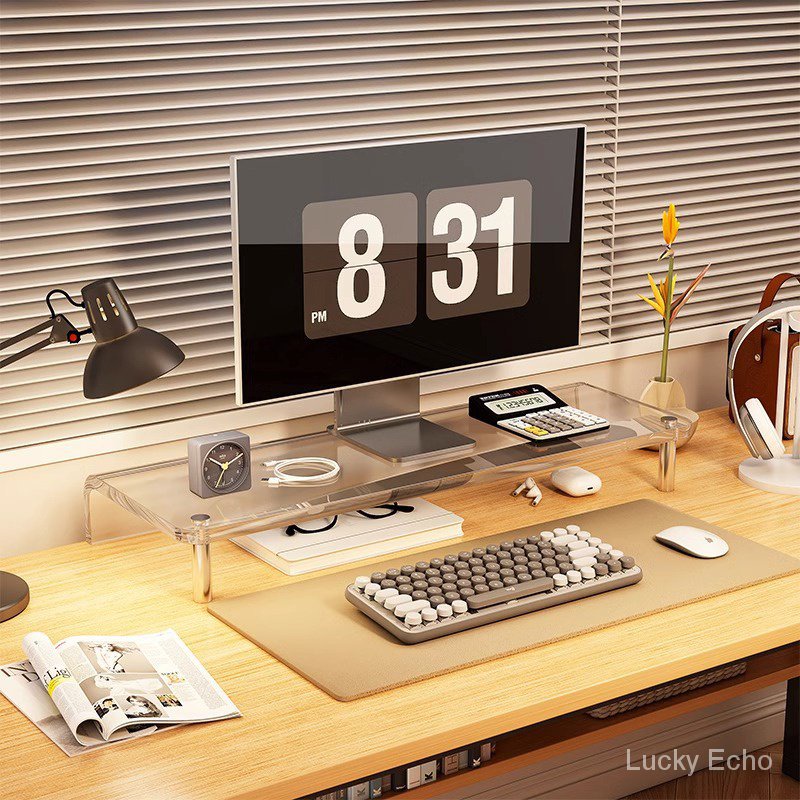 Ready Stock Acrylic Display Computer Heightening Rack Desktop Desktop ...