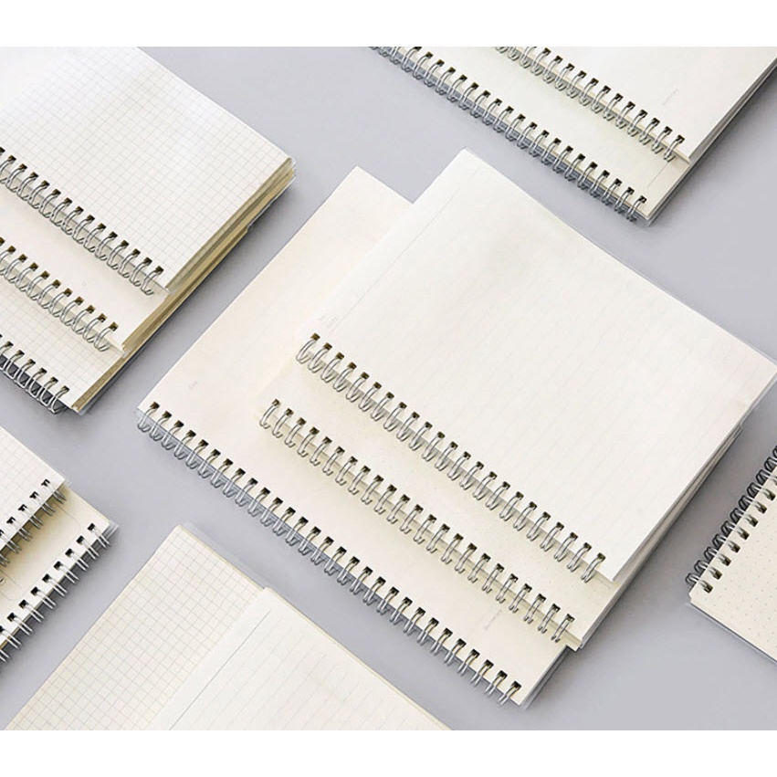 Note Book Notepad Opaque White Cover Size A6 A5 B5 A4 80 Sheets Side ...