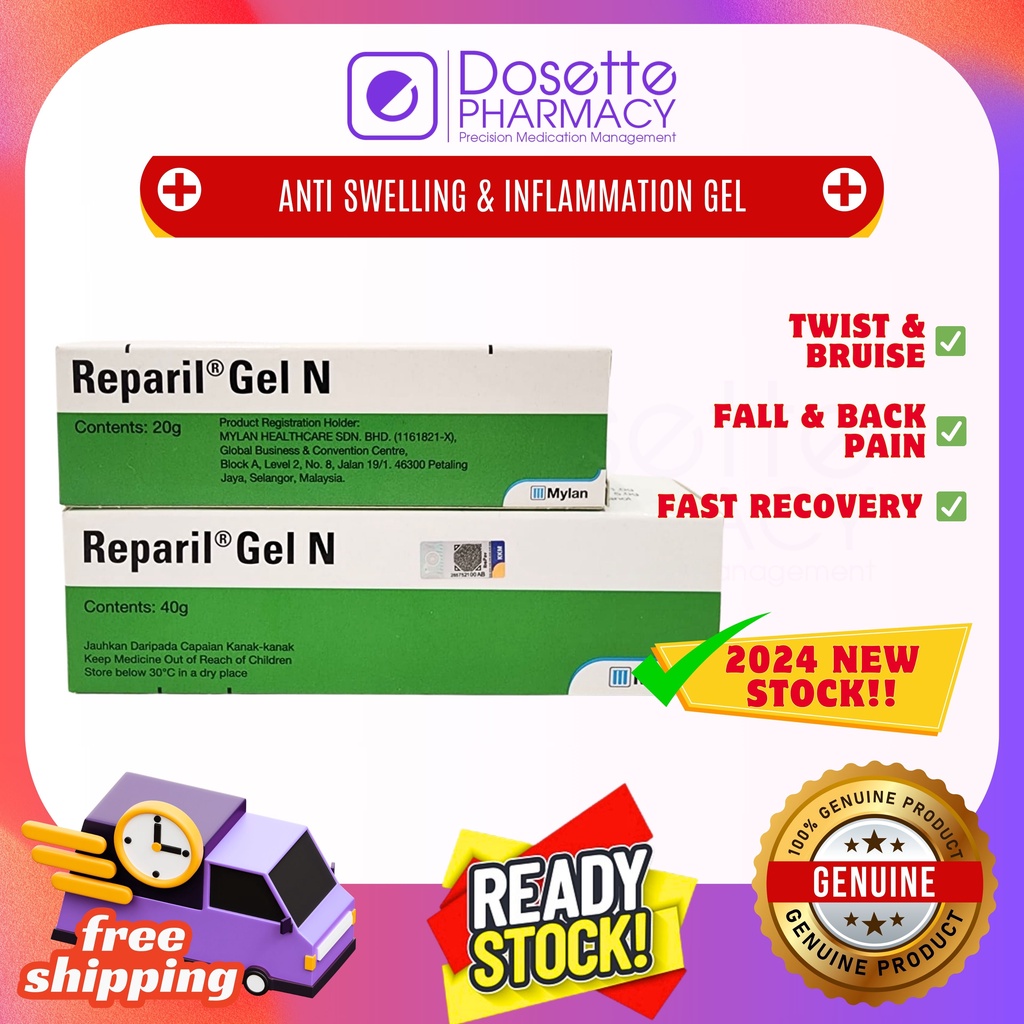 REPARIL GEL N (ANTI-INFLAMMATORY AND REDUCE SWELLING) 20G / 40G ...