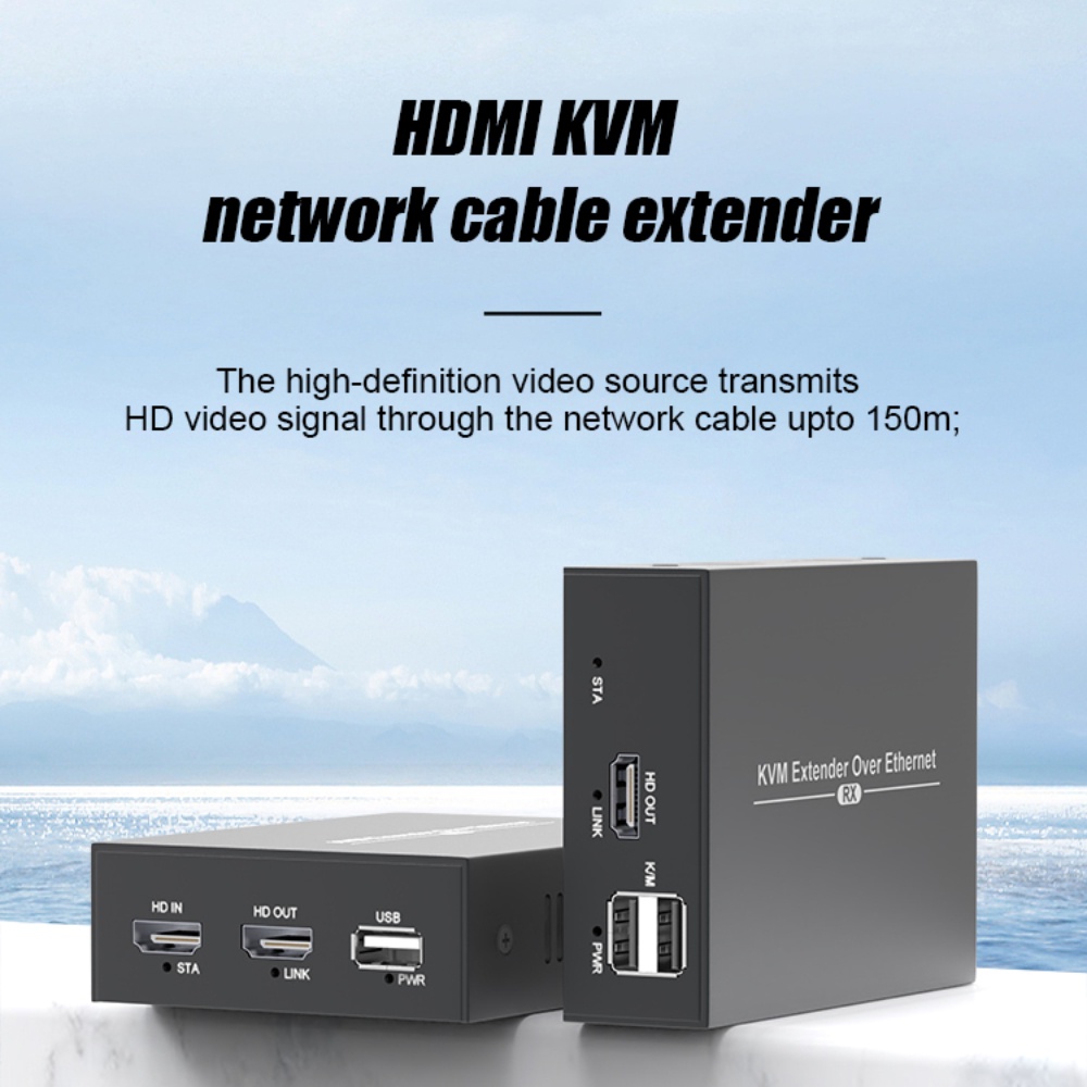 1 To Many 150M KVM Extender Over IP HDMI USB Via Cat6 Rj45 Ethernet ...