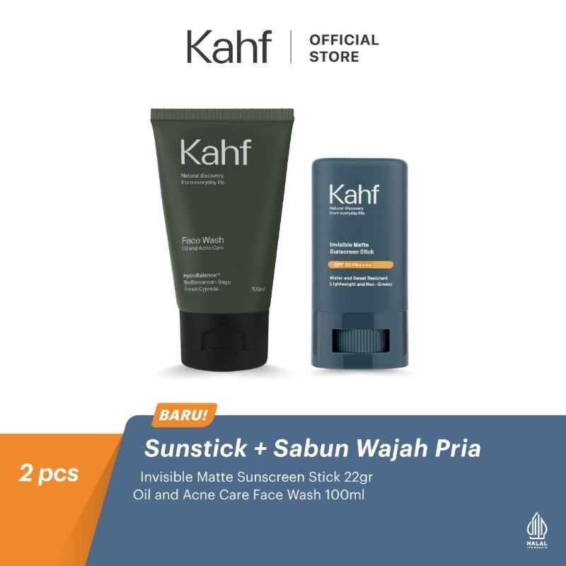 New Pack !! Kahf Package Of Sunscreen Expert Contents 2 (Facial Wash ...