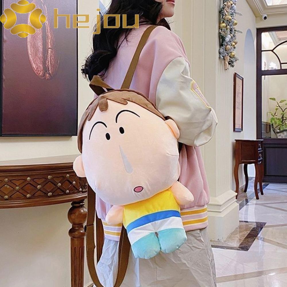 HEJOU Crayon Shin-chan Backpack, Boochan White Dog Nohara Shinnosuke ...
