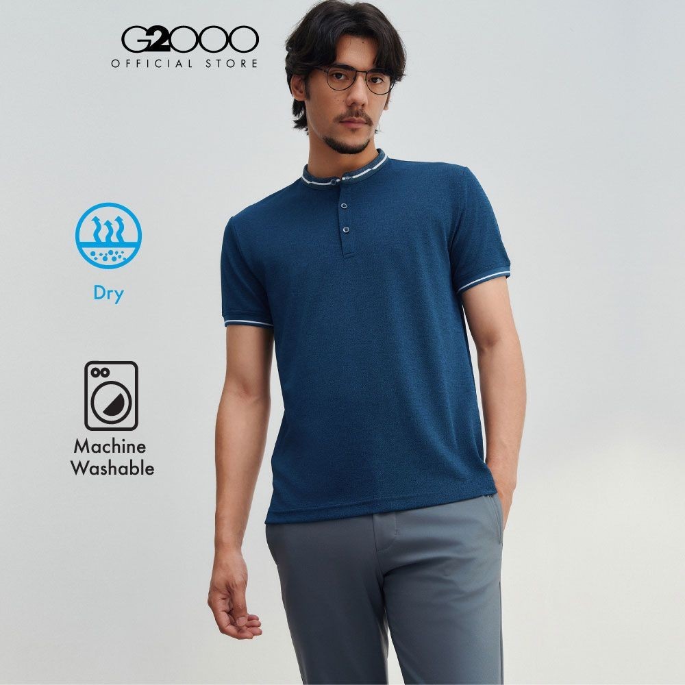 G2000 Men's Smart Fit Polo Shirt 4614327269 NAVY Blue | Shopee Malaysia
