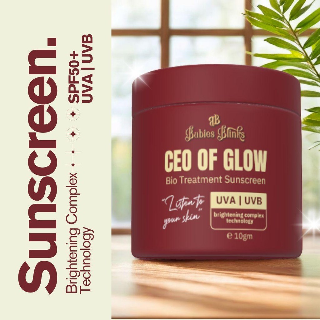 CEO OF GLOW SUNSCREEN by Babies Blinks 10gm #datinlyanazhassan #puteh # ...