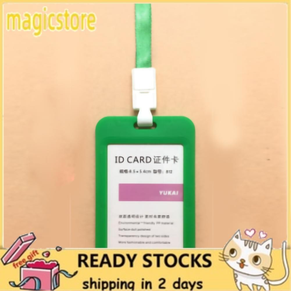 Magicstore Employee Job Badge Double Sided Transparent Work Card ...