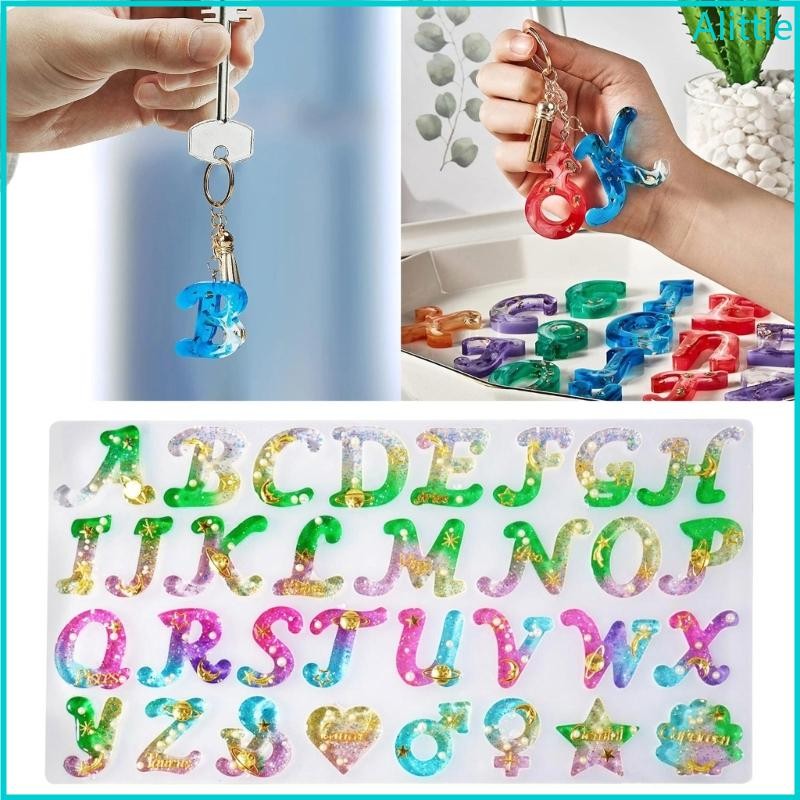 Alia D Letters Symbol Silicone Mold Jewelry Pendant Trafts Making ...