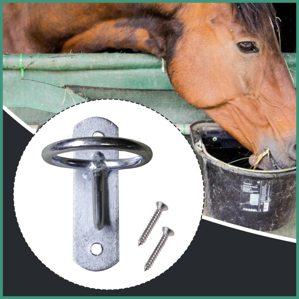 Horse Bucket Holder Hook Wall Mount Metal Equestrian Bucket Holder for ...