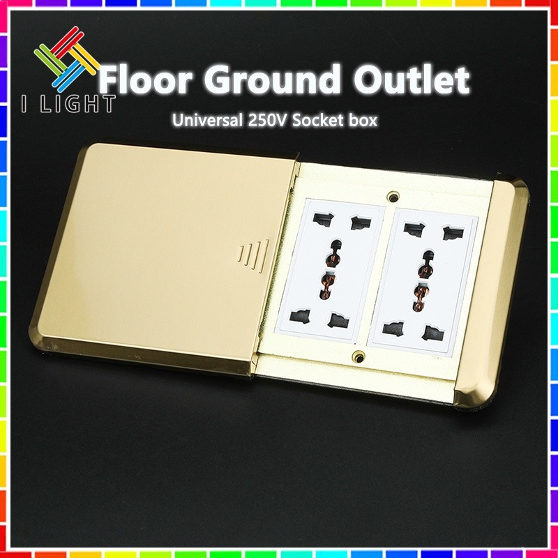 Universal 250V Flat push floor Ground Outlet Power Sockets pop-up ...