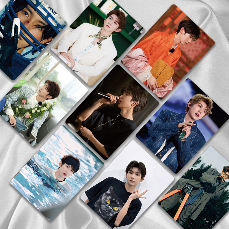 50-55pcs TFBOYS Hologram Laser Lomo Cards ‌Karry Wang Junkai Jackson Yee Yiyang Qianxi ...