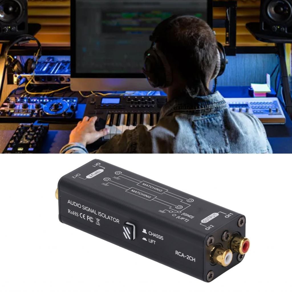 Maib Hum Eliminator Ground Loop Noise Isolator 2 Channel Sound Signal ...