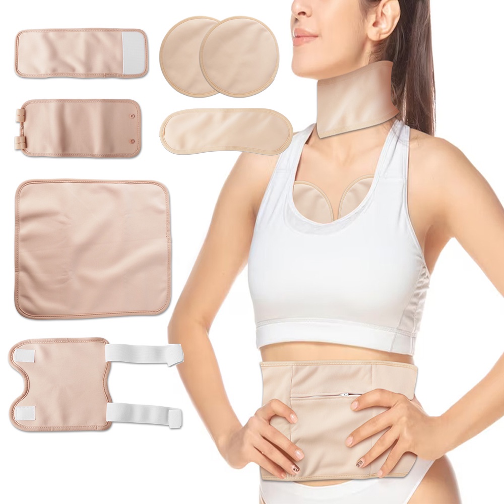 Castor Oil Wrap Reusable Organic Thyroid Castor Oil Patch for Neck ...