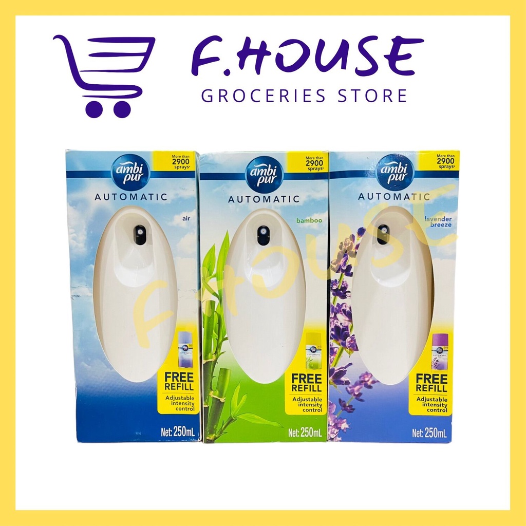 Ambi Pur Instantmatic Automatic Spray Kit Free Refill (250ml) | Shopee ...
