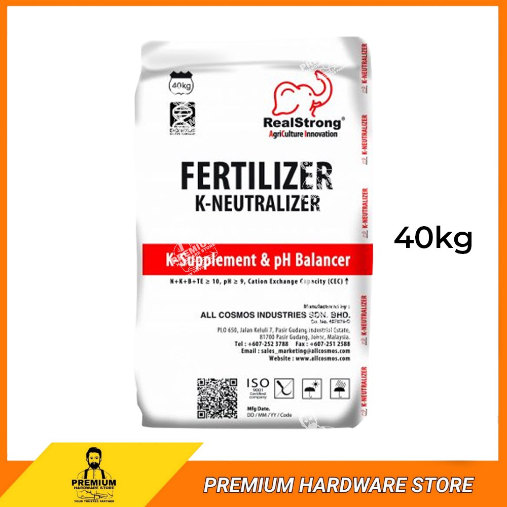 REAL STRONG K-Neutralizer 40kg K-Supplement & pH Balancer Chemical ...