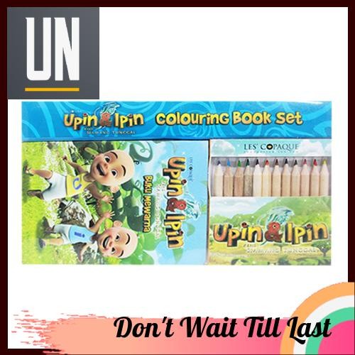 Original Genuine Upin Ipin Colouring Book Kanak Sekolah Anak Kids ...