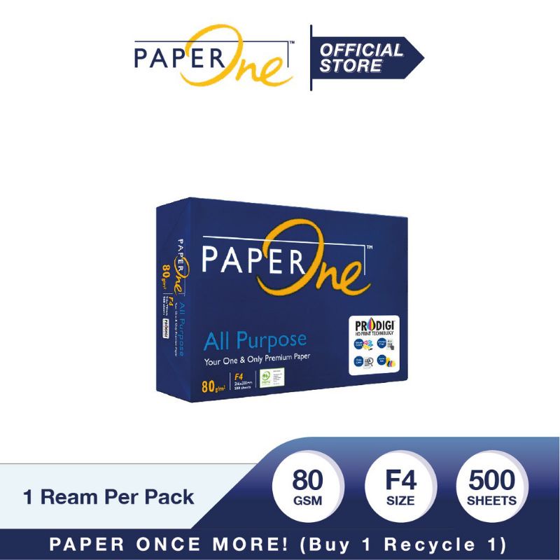 HVS Paper One F4 80 grams (1rim) | Shopee Malaysia