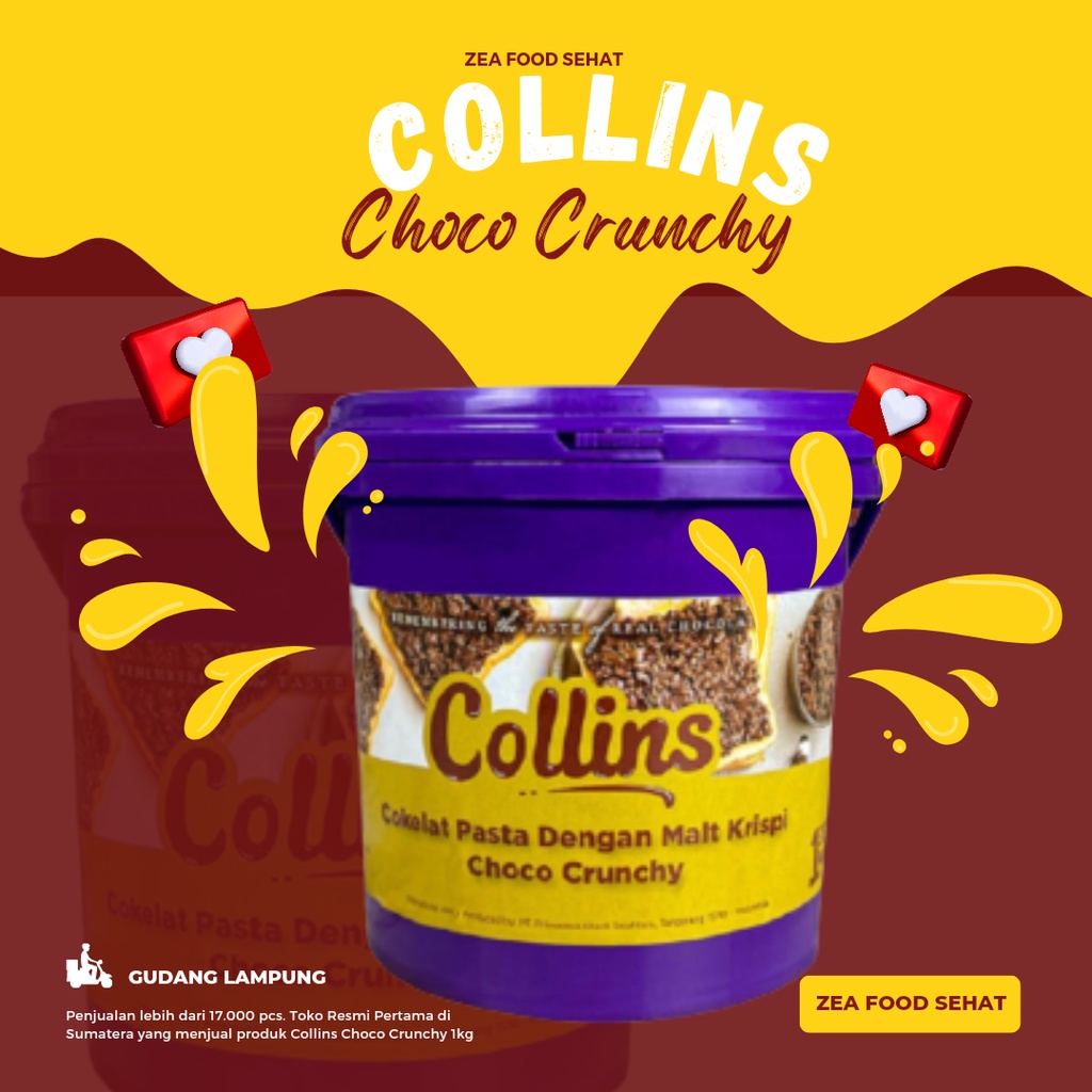 Lampung COLLINS CHOCO CRUNCHY 1 KG Viral Chocolate in Indonesia ...