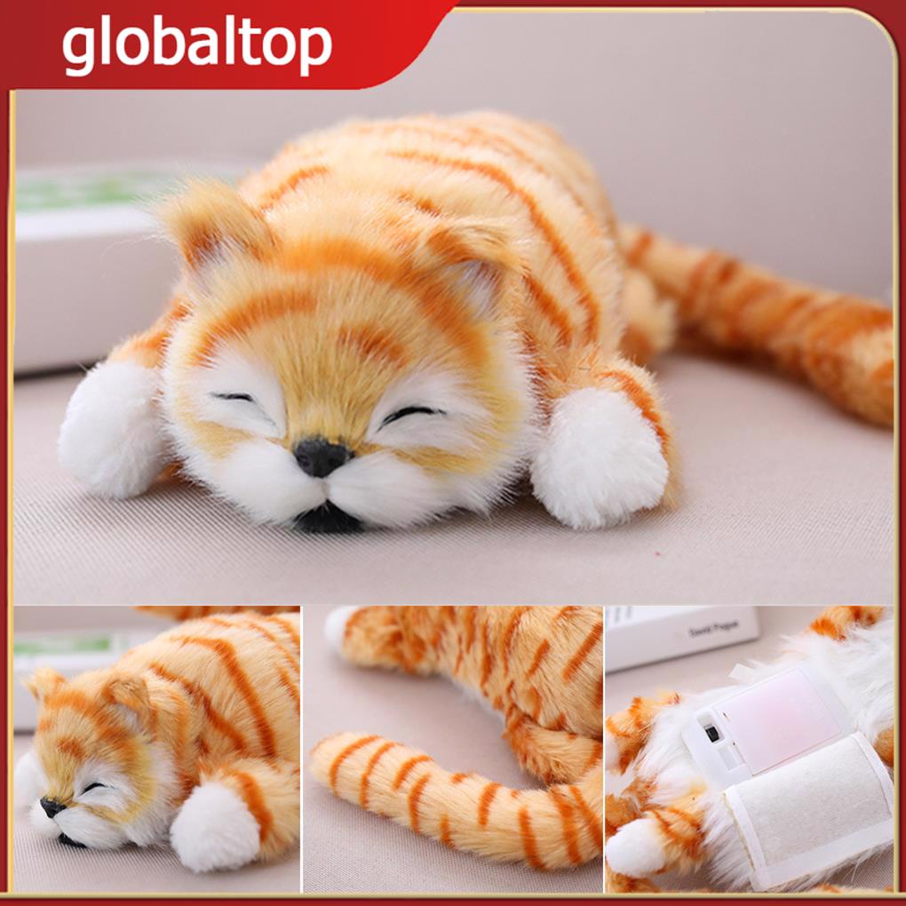 Electric Simulation Cats Sounding Kittens Rolling Moving Stuffed Doll ...